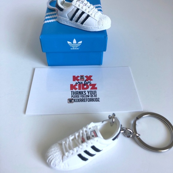 Accessories | Adidas Shell Toe 3d Mini Sneaker Keychain | Poshmark